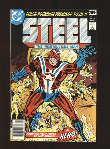 Steel The Indestructible Man # 1 1st Commander Steel Hank Heywood Sr ...