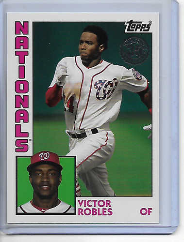 2019 Topps Update Victor Robles 1984 35th Anniversary Insert Card | eBay