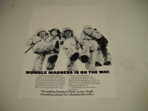 The WOMBLES - Womble Madness Is On The Way SUMMER PARTY 1974 CB Promo ...