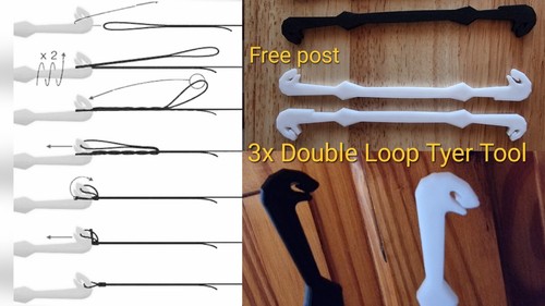 3x Double Loop Tyer Tool For Carp Coarse Fly Fishing | eBay UK