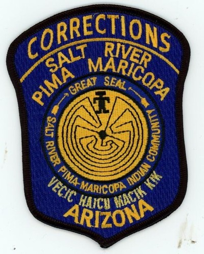 ARIZONA AZ SALT RIVER PIMA MARICOPA CORRECTIONS SHOULDER PATCH SHERIFF ...