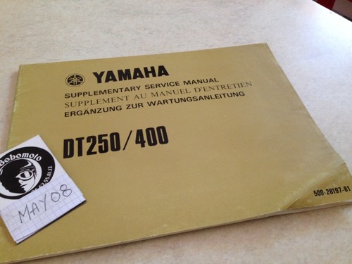Yamaha Dt250 512 Dt400 513 Dt 250 400 Additive Workshop Service Manual ...