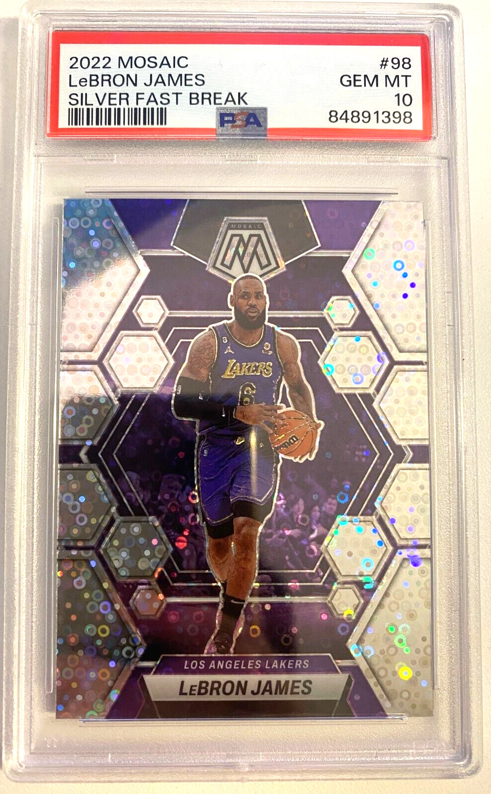 LeBron James 2022 Mosaic #98 Fast Break Price Guide - Sports Card Investor