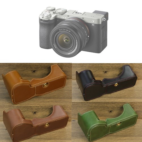 A7C2 PU Camera Bag Half Base Body Case for Sony A7C II A7CII A7CM2 A7C ...