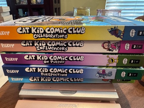 Cat Kid Comic Club Hardback Books 1-5 Set by Dav Pilkey | eBay