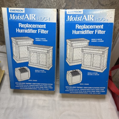 🇺🇸(2) EMERSON Moist Air MOISTAIR HDC-1 Humidifier Filters 10-1/2 X 6-1/ ...