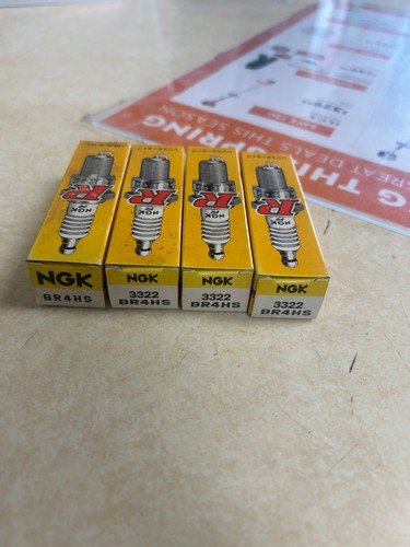 *LOT OF 4** NGK 3322 BR4HS Standard Spark Plugs for WR10AC WR10A W9AO ...