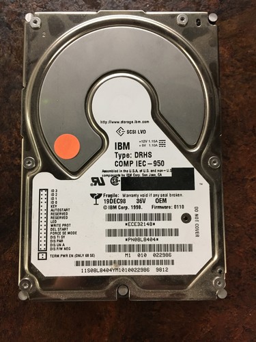 IBM DRHS COMP IEC-950 Hard Drive | eBay