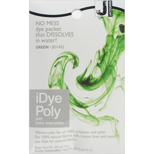 6 Pack Jacquard iDye Poly Fabric Dye 14g-Green IPOLY-452 | eBay