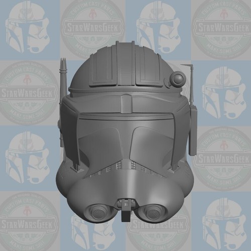 Clone Commander Cody custom head for 1:6 1:10 1:12 1:18 Star Wars ...