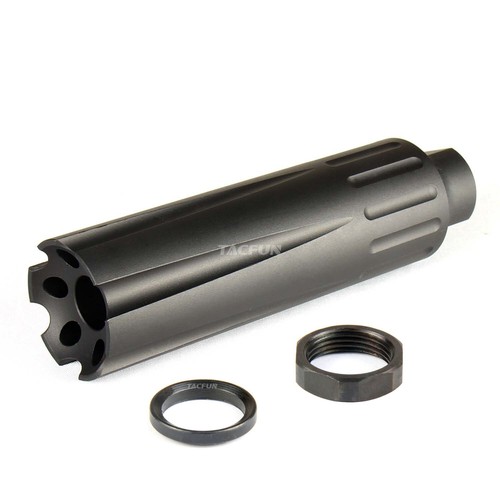 4.5" Extra Long Linear Compensator Muzzle Brake 1/2x28 TPI for .22LR ...