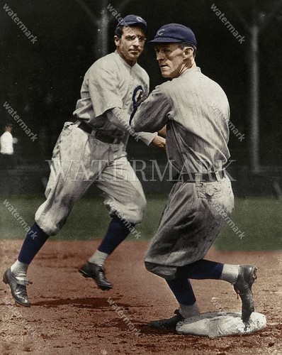 DG261 Joe Tinker - Johnny Evers Chicago Cubs 8x10 11x14 16x20 Colorized ...