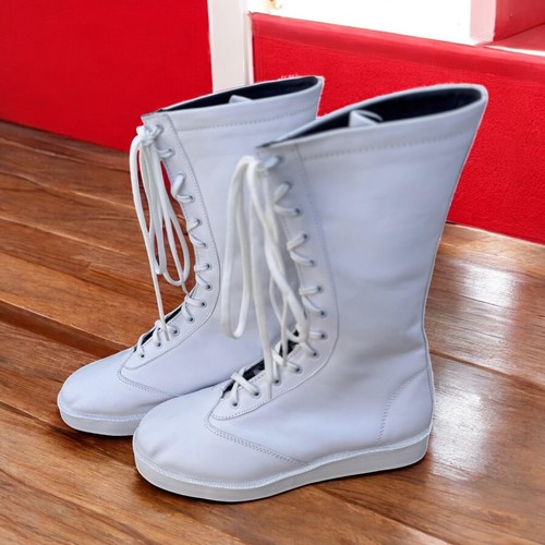 Men's Wrestling Boots, Pro Leather Wrestling Shoes, Custom Lace-Up ...