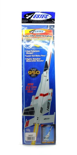 Estes 3027 Satellite Interceptor 22.25" Flying Model Rocket Kit | eBay
