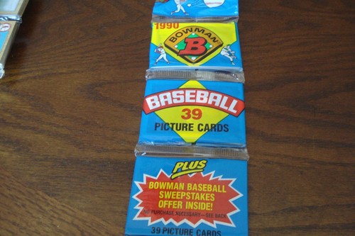 New Sealed 1990 BOWMAN Baseball Rack Pack 39 Picture Cards. | eBay