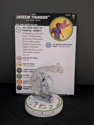DC Heroclix Joker's Wild 053b Jakeem Thunder Super Rare Prime Sketch ...