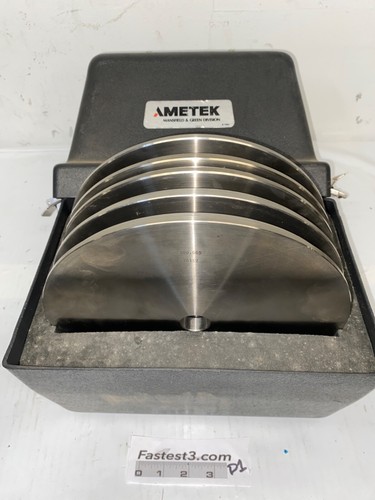 AMETEK K-1755 Dead Weight Set 980.665 76152 50 PSI 5 TOTAL WEIGHTS for ...
