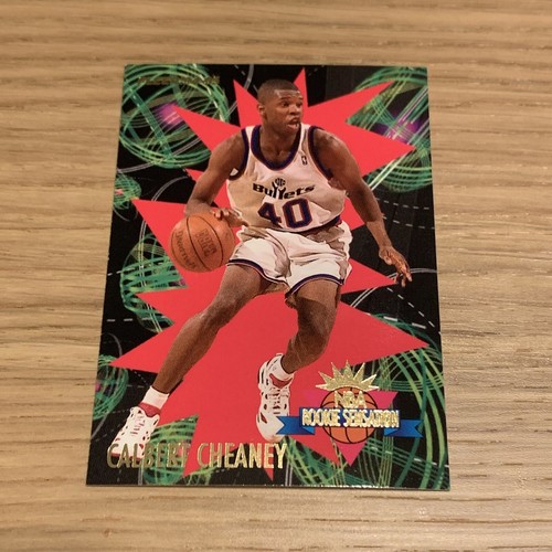 ROOKIE SENSATION NBA BASKETBALL CARD #5 Calbert Cheaney insert 1994-95 ...