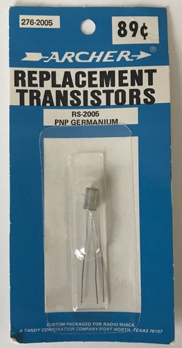 ARCHER PNP GERMANIUM REPLACEMENT TRANSISTOR RS-2005 - PACK OF 1 | eBay
