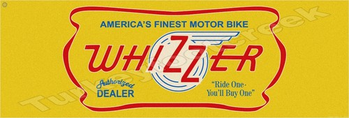 Whizzer Motor Bike Authorized Dealer 6" x 18" Metal Sign | eBay