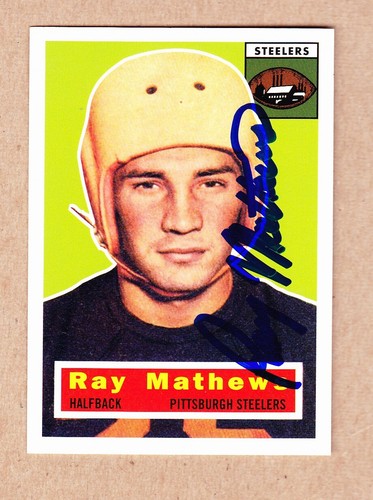Ray Mathews signed 1999 Topps Archives card #75 (DEC)-Pittsburgh ...