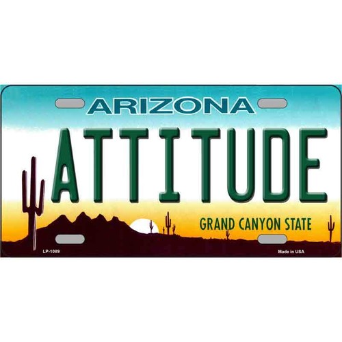 Arizona Attitude Novelty Metal License Plate Tag LP-1089 | eBay