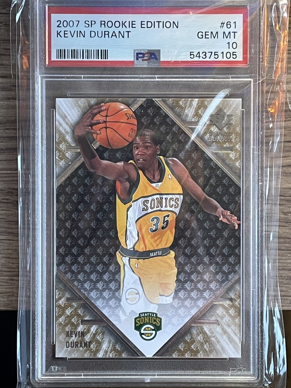 Kevin Durant 2007 SP Rookie Edition #61 Base PSA 10 Price Guide ...