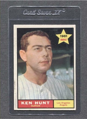 1961 Topps #156 Ken Hunt (Angels) Ex+ A1 | eBay