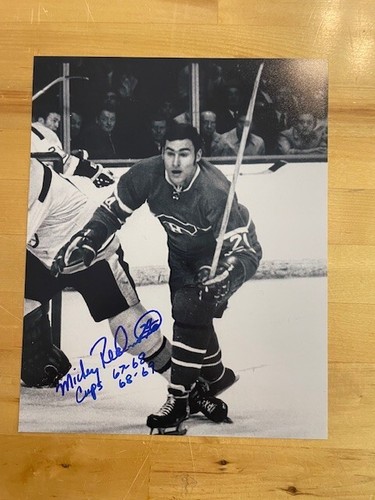 Mickey Redmond Autographed Signed 8X10 Photo Canadiens Cup Inscription ...