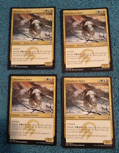 MTG KTK SNOWHORN RIDER COMMON X4 | eBay