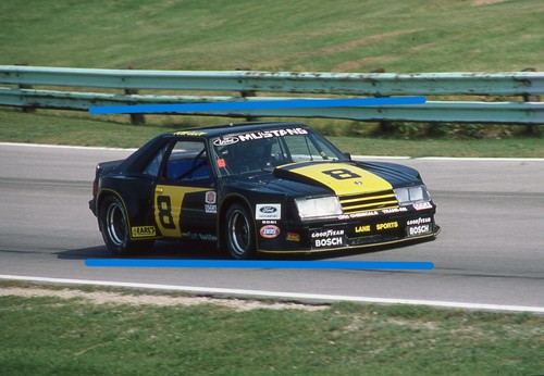 Tom Gloy Ford Mustang Road America 1982 - 13x19 auto racing photo ...
