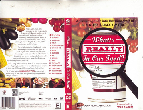 What's Really In Our Foods-Presented By Petra Bagust-Food-2 DVD | eBay