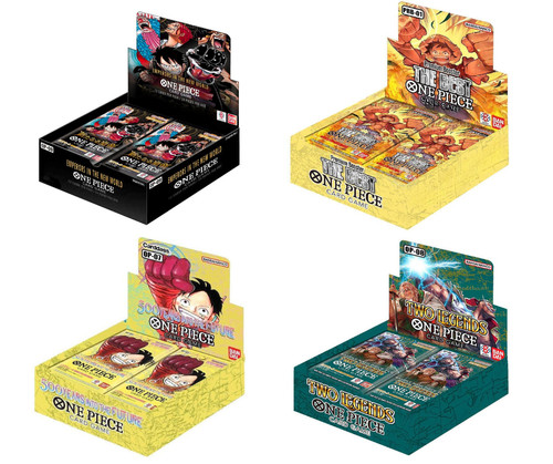 One Piece TCG BOOSTER BOX OP07 + OP08 + OP09 + PRB01 - ENG ENGLISH | eBay