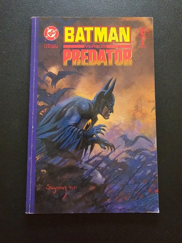 DC Comics Batman versus Predator #1 December 1991 Arthur Suydam Cover ...