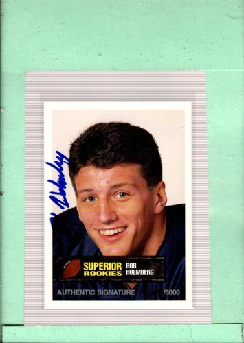 1994 Superior Rookies Autographs #48 Rob Holmberg MINT Auto SER/6000 ID ...