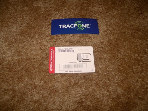 Standard, Nano or Micro SIM CARD For use with VERIZON Compatible Phones ...