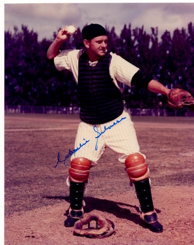 CHARLIE SILVERA POSED NEW YORK YANKEES SIGNED AUTOGRAPHED 8X10 PHOTO W ...