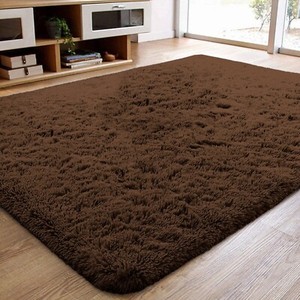 Brown Fluffy Rug for sale | eBay