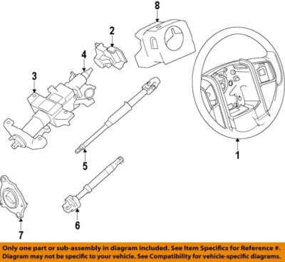 NEW OEM 11-13 Ford F-150 Steering Column | Grelly USA