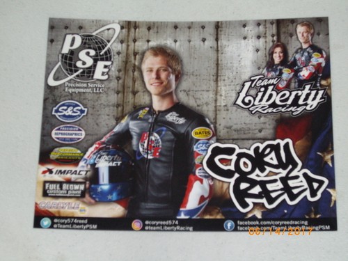 2017 CORY REED PSE "TEAM LIBERTY" PRO STOCK MOTORCYCLE NHRA POSTCARD | eBay