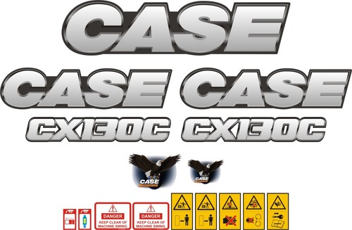Case CX130C Digger Decal Kit | eBay