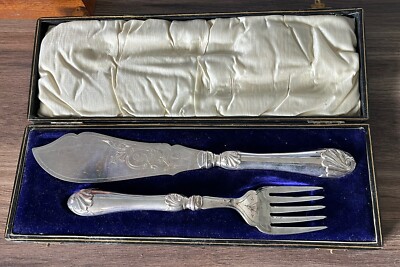 Fish Knives and Forks in Antique Silver-Plated Cutlery for sale | eBay