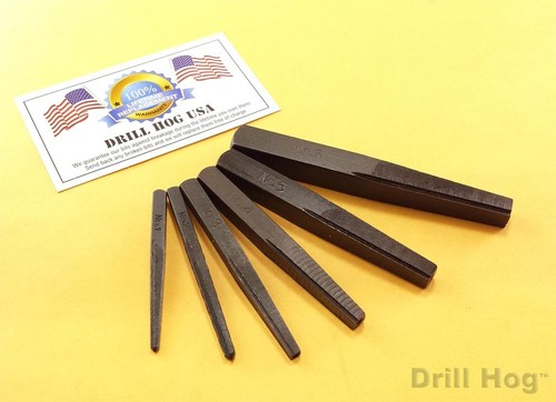 Drill Hog® Square Easy Out Set Straight Screw Extractor Lifetime ...