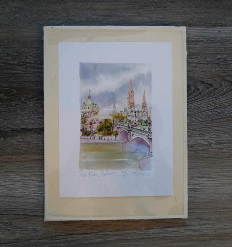 David Coppinger Victorian Drawings Princes Bridge Giclee Print #428/500 ...