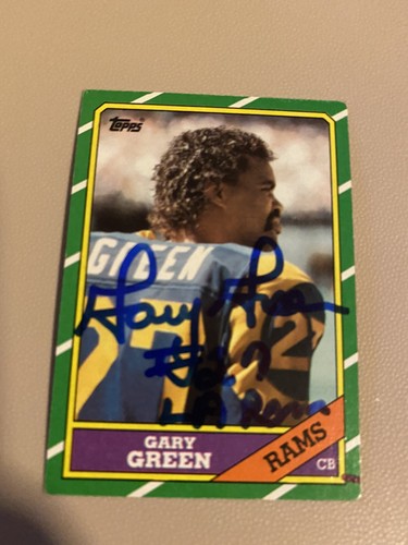 GARY GREEN signed football card LOS ANGELES RAMS autograph | eBay