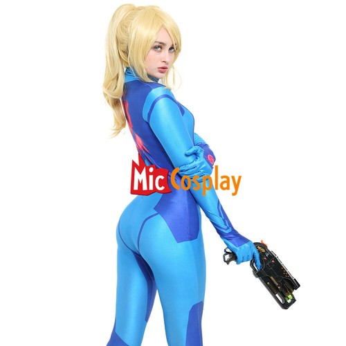 Women's Zero Suit Cosplay Costume Bodysuit 3D Print Jumpsuit | eBay