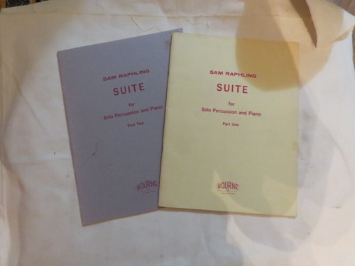 Suite for Solo Percussion and Piano Part One and Two by Sam Raphling | eBay