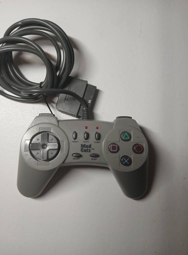 Mad Catz PS1 PlayStation 1 Turbo Wired Controller Gray | eBay