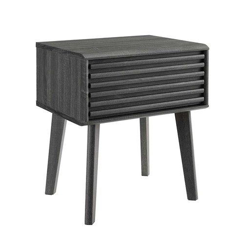 Modway Furniture Render End Table in Charcoal -EEI-3345-CHA | eBay