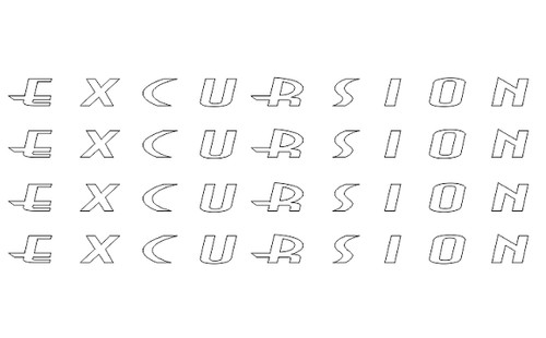 (ORIGINAL LOOK) FLEETWOOD EXCURSION RV TRAILER TRUCK DECALS STICKERS ...